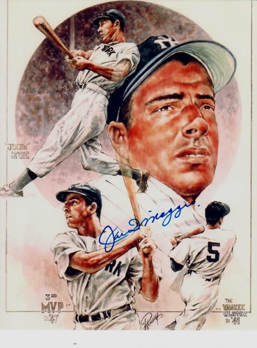 “New York Yankees” Joe DiMaggio Hand Signed 8X10 Color Photo COA | eBay