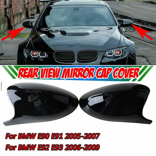 For BMW E90 E91 E92 E93 PRE-LCI Gloss M3 Style Side Rearview Mirror ...