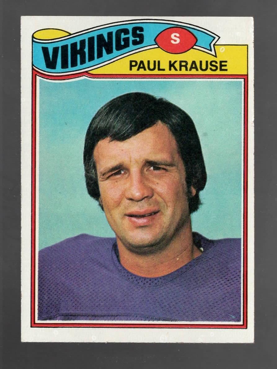 1977 Topps Paul Krause Minnesota Vikings #125 Excellent | eBay