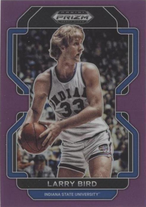 2022-23 Panini Prizm Draft Picks - Larry Bird #36 Purple Prizm /75 for ...