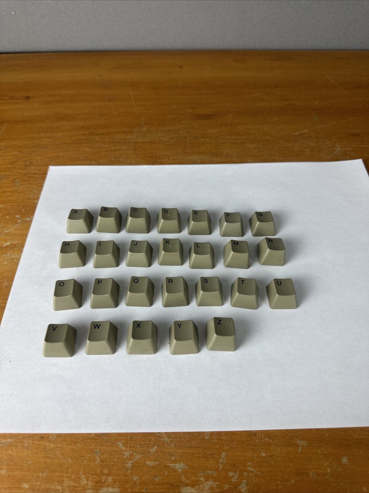Apple II Keyboard Key Caps Complete Set Of 26 Letters Black Letters | eBay