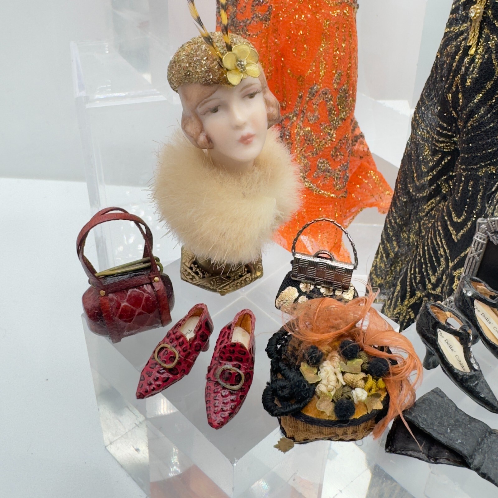 12 Pc Artisan Dollhouse Miniature Ladies Art Deco Style Lot 1:12 Scale DS13 | eBay