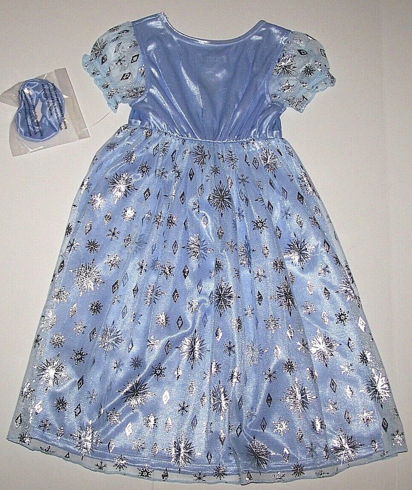 Disney Princess Frozen Elsa Nightgown Gown Pajamas Costume Fantasy New ...