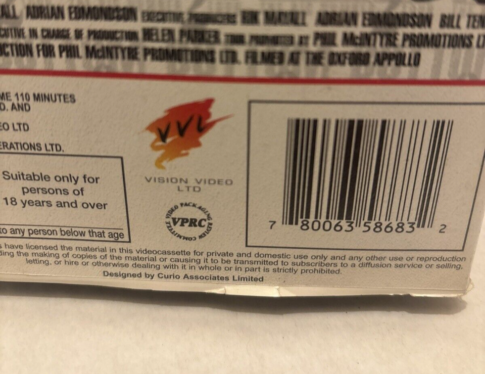 Bottom - The Big Number 2 Tour Live (VHS) | eBay UK