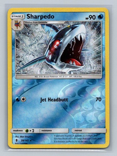 Sharpedo SM - Guardians Rising 28/145 Near Mint NM Reverse Holo | eBay