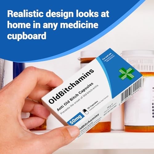 KadoBox - OldBitchamins - Funny Joke Prank Pill Box - Gag Gift with ...