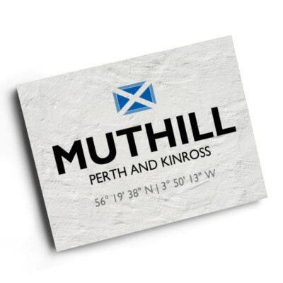 A3 PRINT - Muthill, Perth and Kinross, Scotland - Lat/Long NN8616 | eBay UK