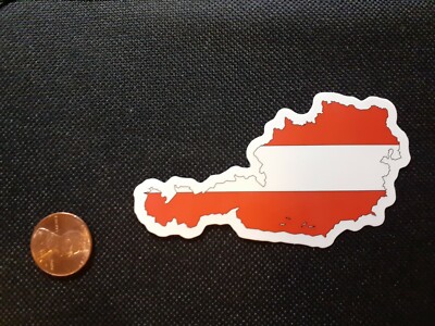 Map of Austria Flag sticker bumper sticker helmet High quality One of a ...
