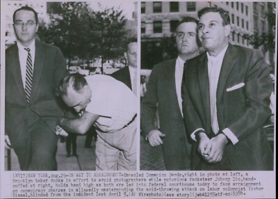 LG838 1956 Wire Photo ON WAY TO ARRAIGNMENT Domenico Bando Johnny Dio ...