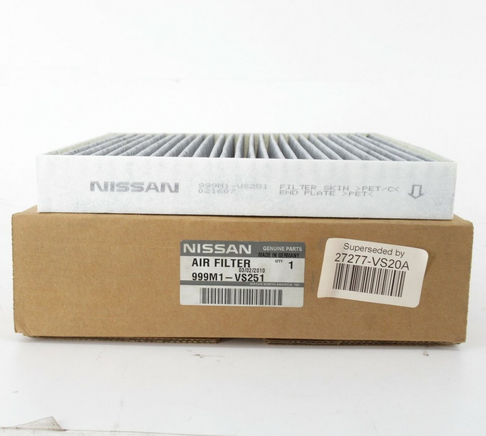 Genuine OEM Nissan Infiniti 27277-VS20A Cabin Air Filter (2pc Set) 05 ...
