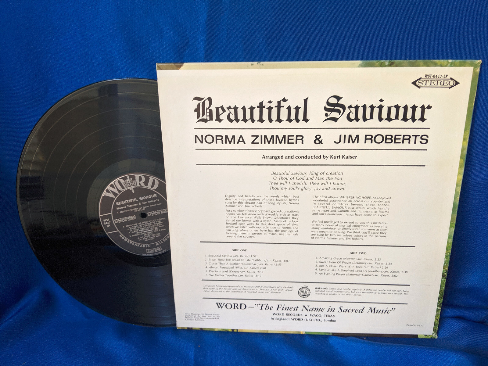 Jim Roberts Norma Zimmer LP Beautiful Saviour Word W-3417 | eBay