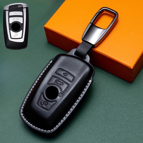 Real Leather Car Key Case Cover For BMW 1 2 3 4 5 6 7 X2 X3 X4 X5 F10 ...