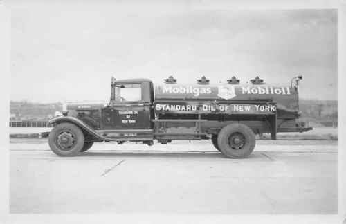 1930s Mobilgas Mobiloil Standard Oil of New York Tanker Truck Press ...