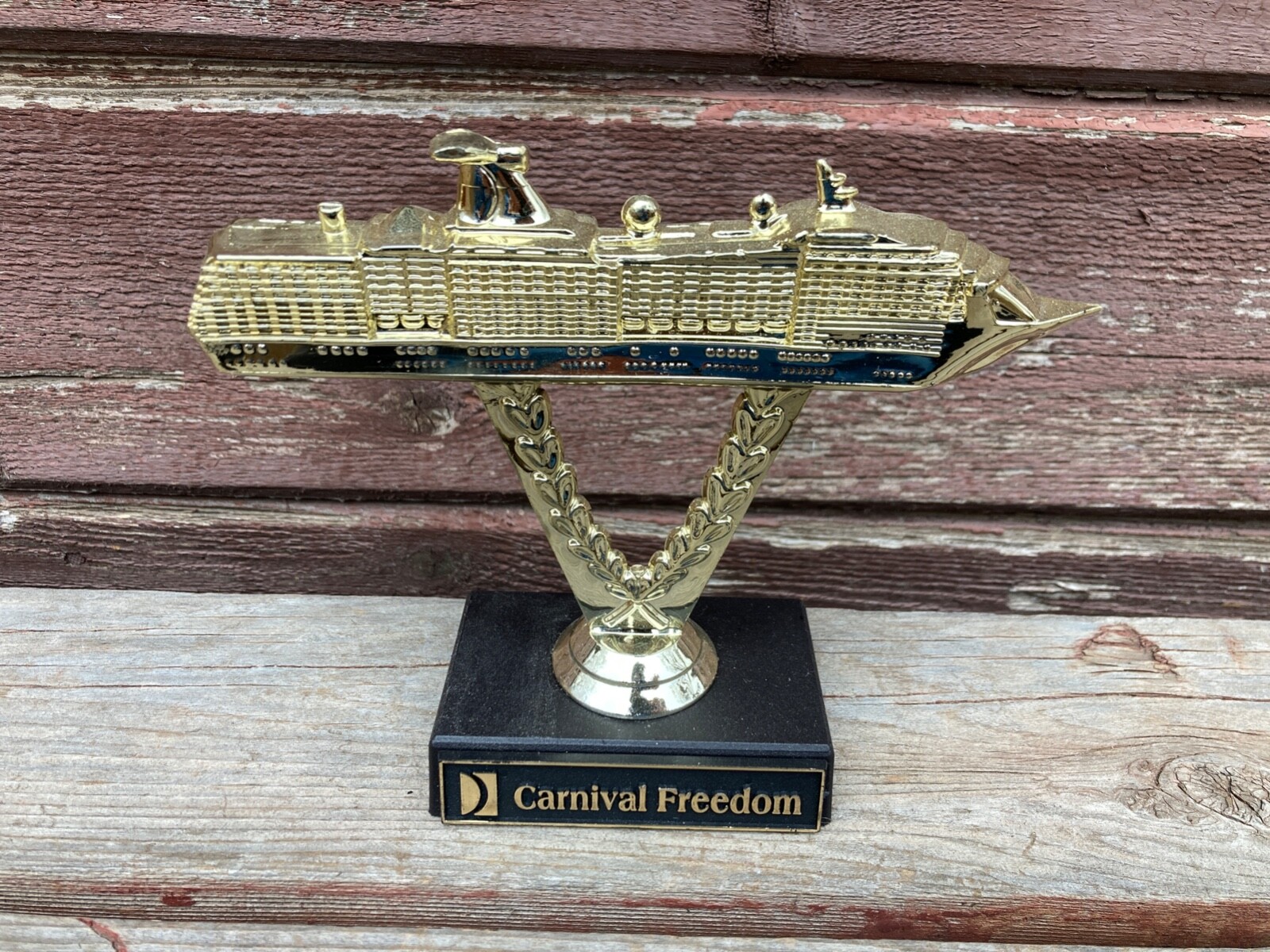 VTG Carnival FREEDOM Plastic Ship on a Stick Cruise Trophy | eBay
