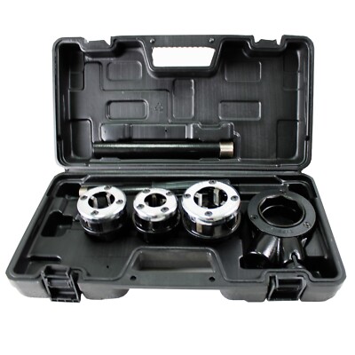 Pipe Threading Tool with Ratchet Handle with 3 stock dies 1/2", 3/4", 1 ...