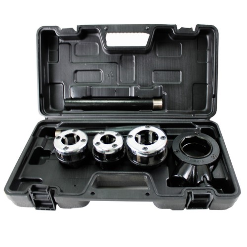 Pipe Threading Tool with Ratchet Handle with 3 stock dies 1/2", 3/4", 1 ...