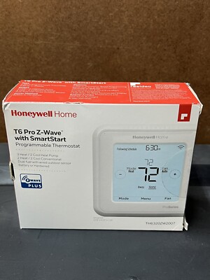 Honeywell T6 Pro Z-Wave with SmartStart Programmable Thermostat ...