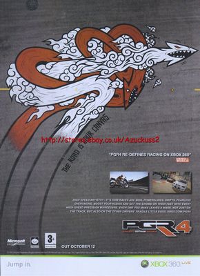 PGR4 Project Gothem Racing Xbox 360 2007 Magazine Advert #2566 | eBay UK