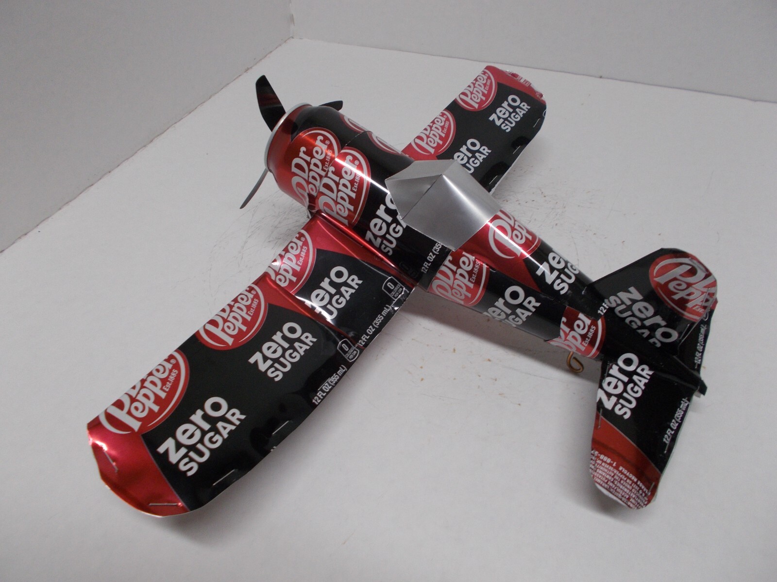 Aluminum soda can handcrafted airplane/ DR. PEPPER ZERO (CORSAIR) | eBay