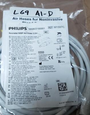 PHILIPS NEONATAL NIBP AIR HOSE 3.0M 989803166861 REF M1597C ! A1 D | eBay