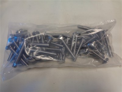 MCMASTER CARR SQUARE NECK CARRIAGE BOLT 3/8-16 X 2 1/2" LOT OF ( 50 ...