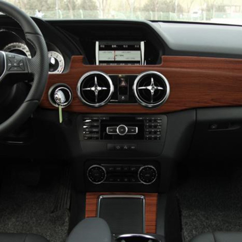 Wood Grain Design Style Glossy Interior Vinyl Sticker Decal Wrap Film 1 ...