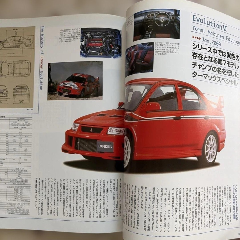 Mitsubishi Lancer Evolution Vol.2 Book Evo VII 7 History WRC Tommi ...