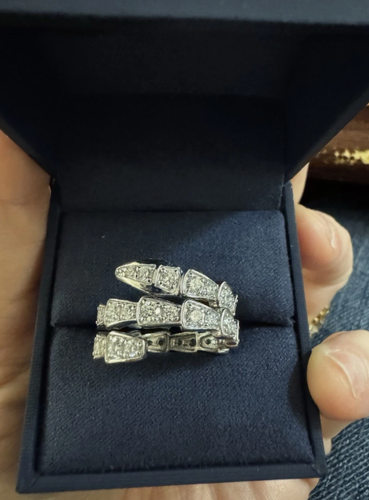 New Sterling Silver and Lab Diamond Serpent Or Snake Ring Sz 7/8 | eBay