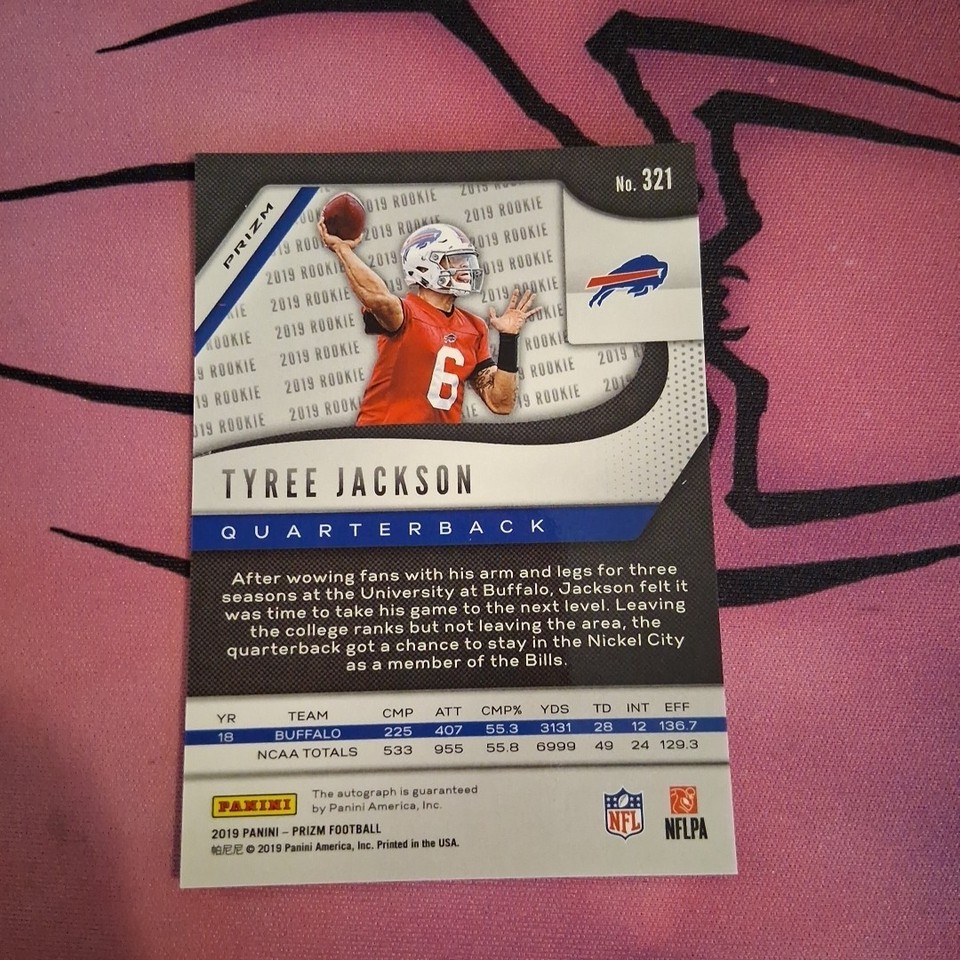 2019 Panini Prizm - Rookies Tyree Jackson #321 Neon Green Pulsar Prizm ...