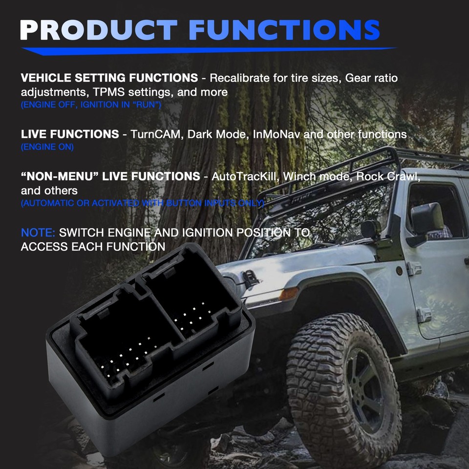 Mini Programmer For 2018-2024 Tazer Jeep Wrangler JL Wrangler 4XE ...