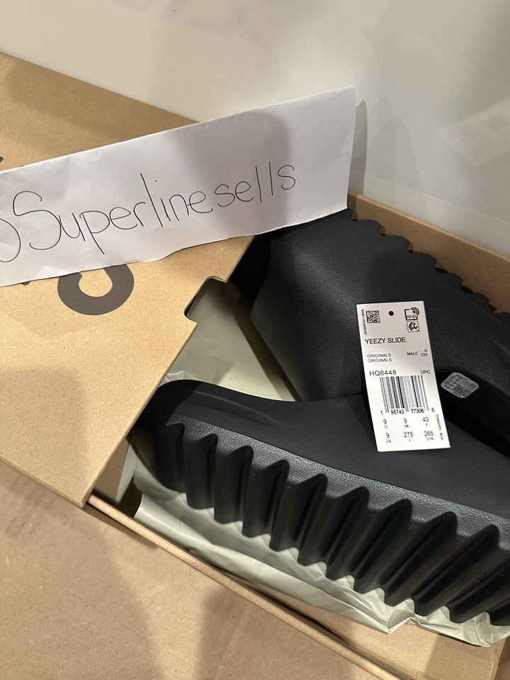 Adidas Yeezy Slide Onyx Size 9 (100% AUTHENTIC|BRAND NEW|FAST SHIPPING ...