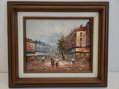 Henri Rogers Signed Vintage Original Painting Oil on Canvas 10"x8 ...