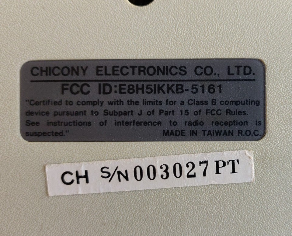 Chicony Mechanical XT/AT Keyboard KB-5161 E8H5IKKB-5161 NO MISSING KEYS ...