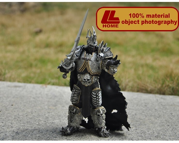 Hot Game WOW Fall of The Lich King Arthas Menethil Figure Statue Toy ...