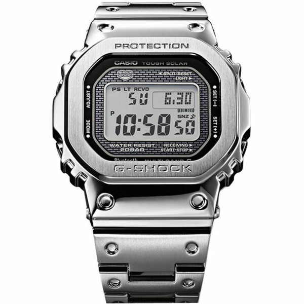 Casio G-Shock Silver Case Stainless Steel Band - (GMW-B5000D-1ER) for ...