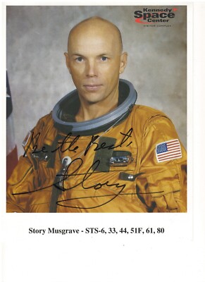 STORY MUSGRAVE STS-6,33,44,51F,61 & 80 ASTRONAUT RARE SIGNED PHOTO | eBay