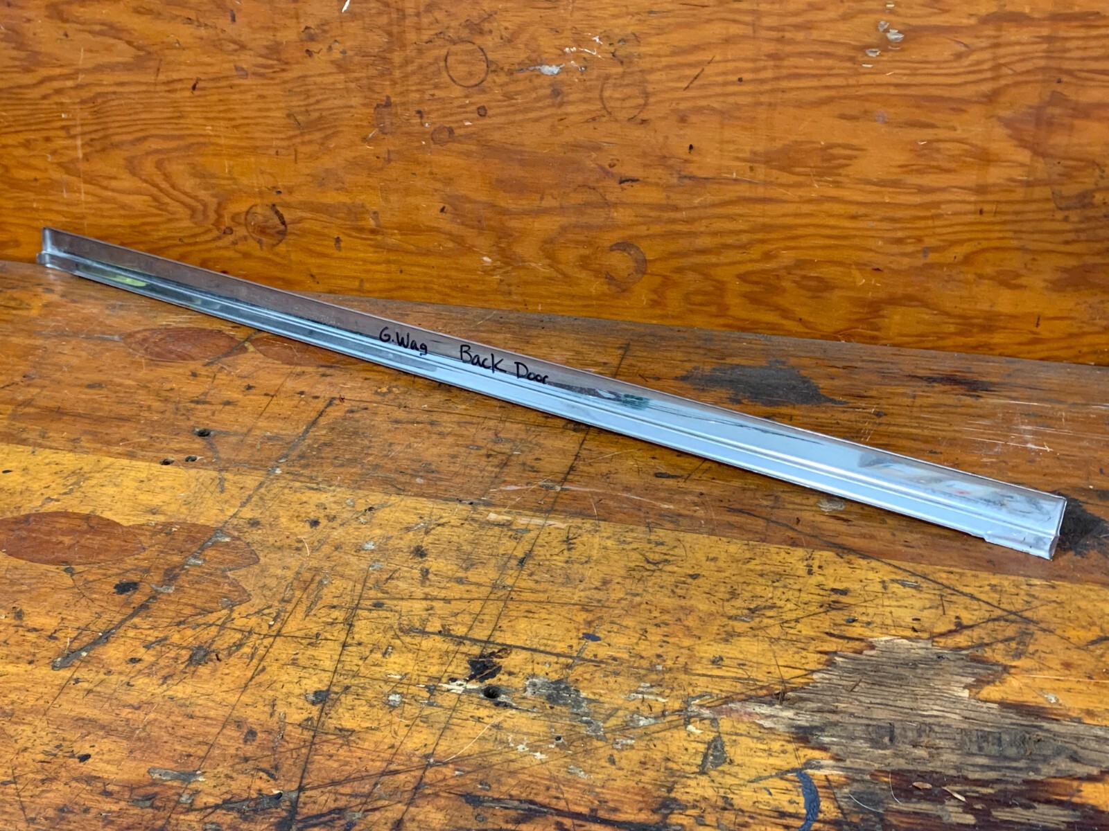 Jeep FSJ Grand Wagoneer Rear Door Upper Window Frame Stainless Steel ...