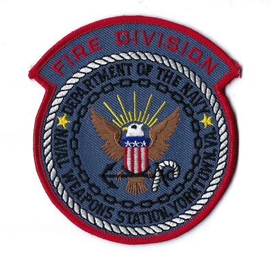 Dept. of Navy Naval Weapons Station Yorktown Virginia VA Fire Div ...