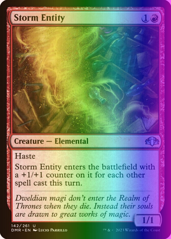 MTG Magic the Gathering Storm Entity (142/520) Dominaria Remastered LP FOIL | eBay