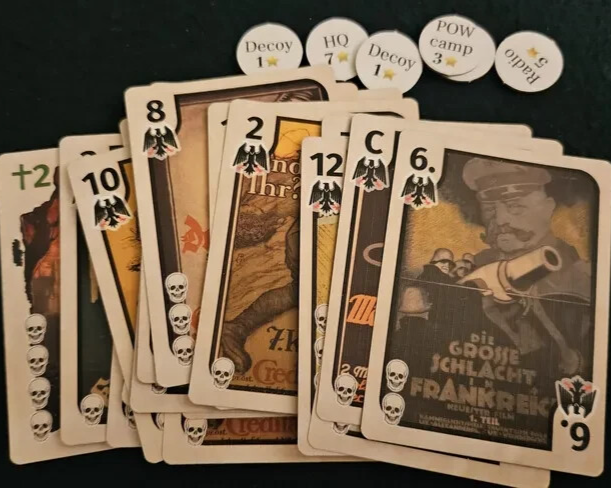 obo VERDUN Card Game + Mud n Blood Expansion .. World War I Trick ...