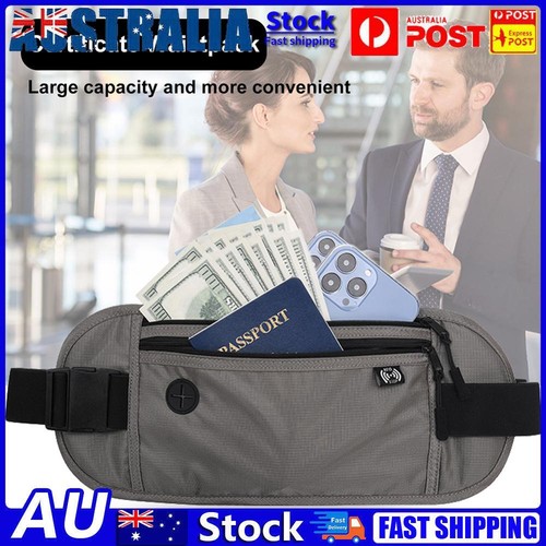 Fanny Pack Pouch Multifunctional Money Phone Bag Security Wallet (Light ...
