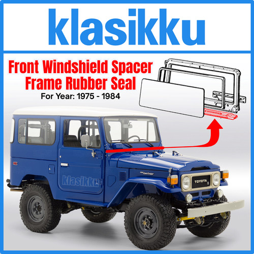 Toyota Land Cruiser FJ40 FJ45 BJ40 Front Windshield Spacer Frame Rubber ...