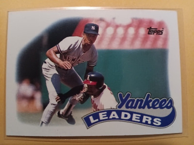 NEW YORK YANKEES LEADERS 1989 TOPPS BASEBALL CARD #519 | eBay