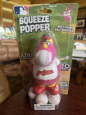 SQUEEZE POPPER Cleveland Indians soft foam Ball Shooter | eBay