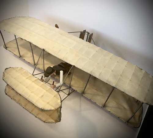 Decor Wright brothers model airplane made of wire | eBay