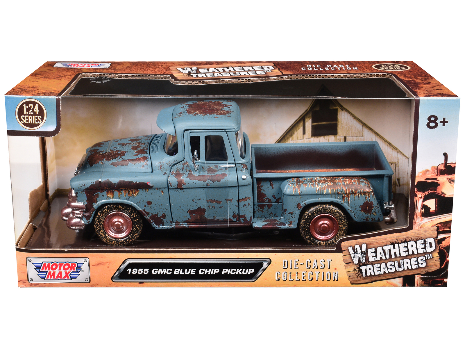 1955 GMC Blue Chip Pickup Truck Matt Blue (Rusted) "Weathered Treasures ...