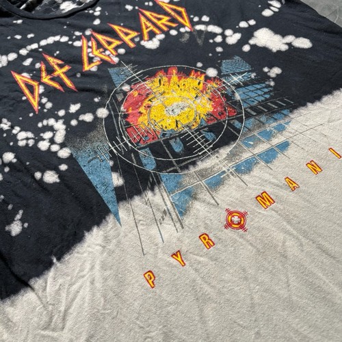 Def Leopard Pyromania Black Tie Dye T-Shirt Adult Size Large 100% ...