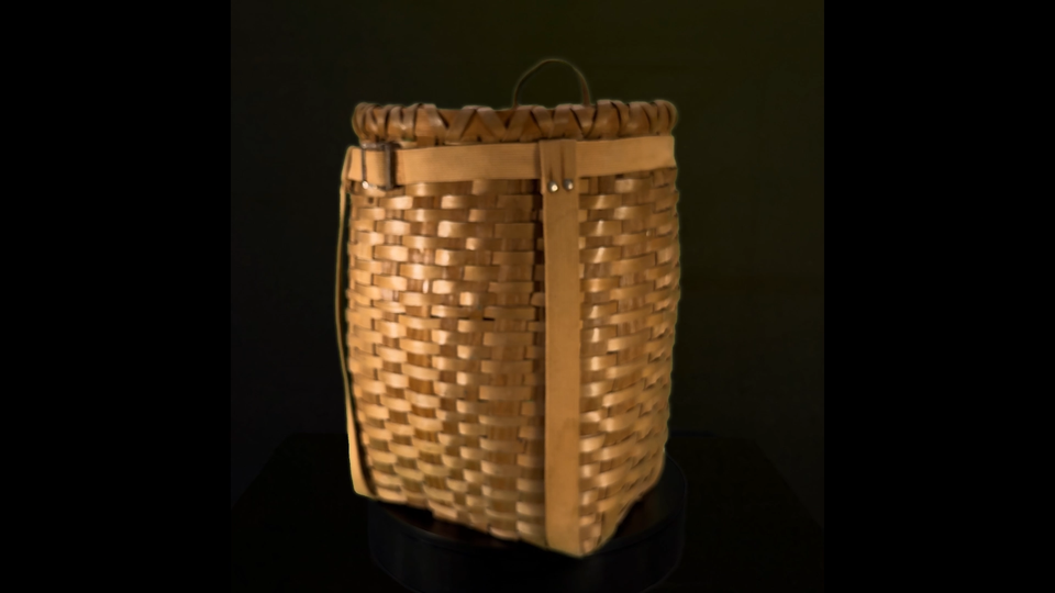 Vintage Trapper Backpack Basket Split Oak Hunting Foraging Adirondacks ...