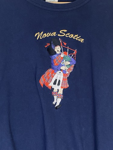 VTG Y2K 90s Nova Scotia Canada Scottish Bagpipes Crewneck Sweatshirt Mens 2XL | eBay