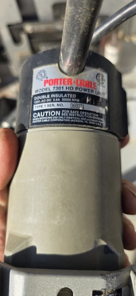 Porter-Cable 7301 HD Power Unit Trim Router 7310 Laminate Trimmer Kit ...